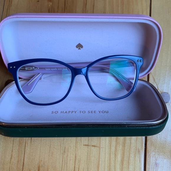 kate spade | Accessories | Kate Spade Adrie Eyeglasses Blue And Pink ...